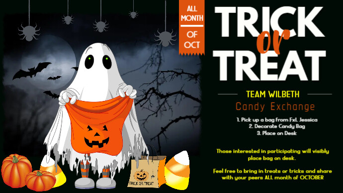 Halloween party,Halloween sale, potluck | PosterMyWall