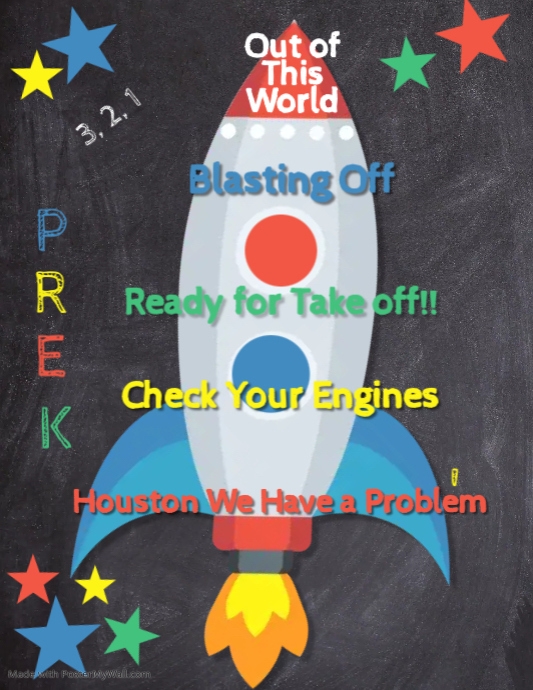 Kids Rocket Birthday Party Template | PosterMyWall