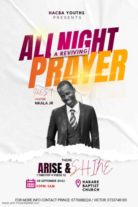 prayer revival conference | PosterMyWall