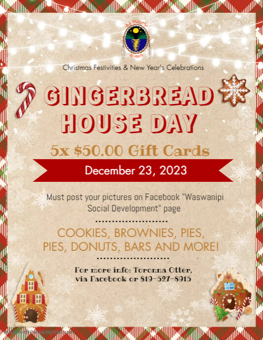 Gingerbread House Contest school flyer | PosterMyWall