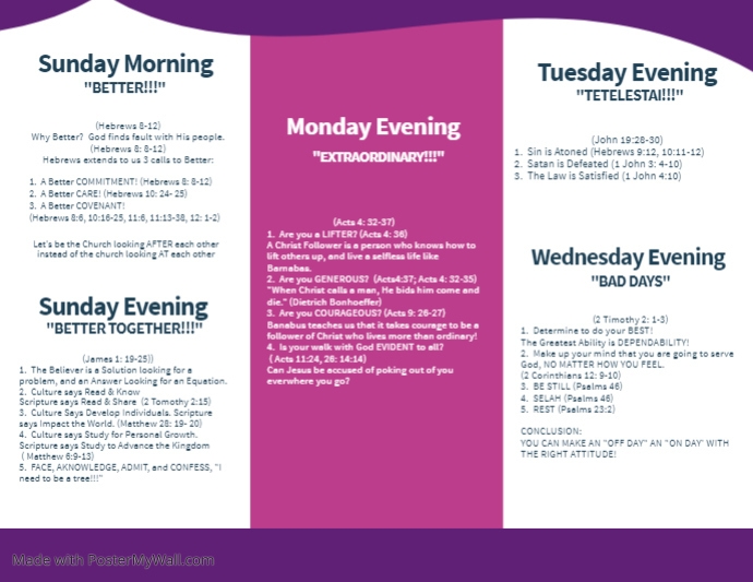 Purple Medical Trifold Brochure | PosterMyWall