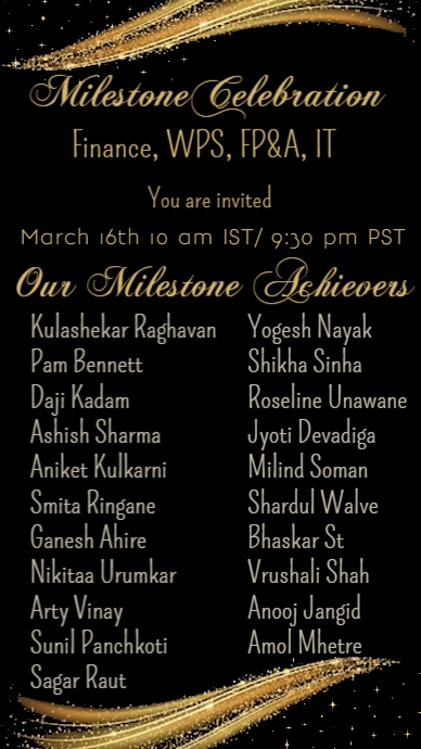 Finance Milestone Invitation | PosterMyWall