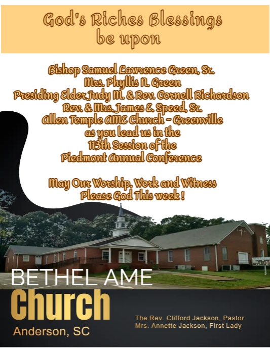 Bethel Ad to Allen Temple | PosterMyWall