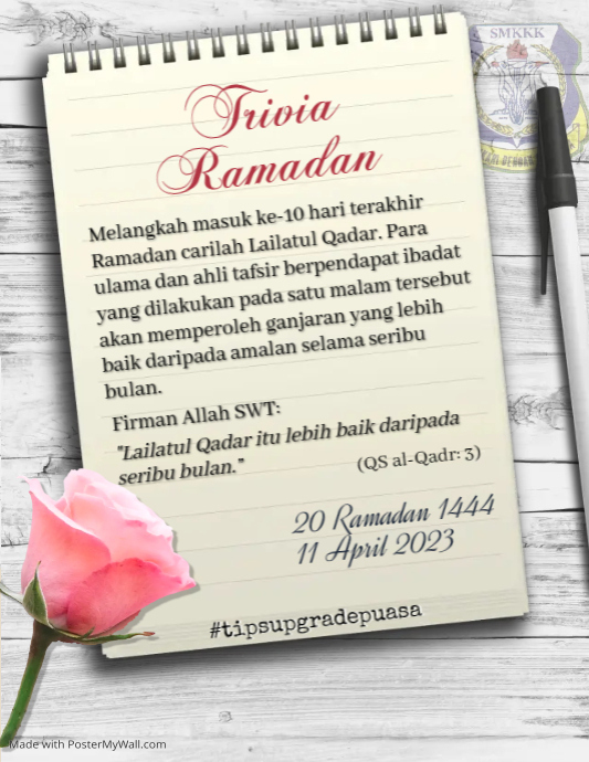 Trivia Ramadan 1444 Day 20 | PosterMyWall