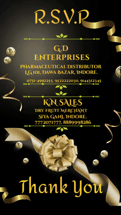 Wedding invitation card | PosterMyWall