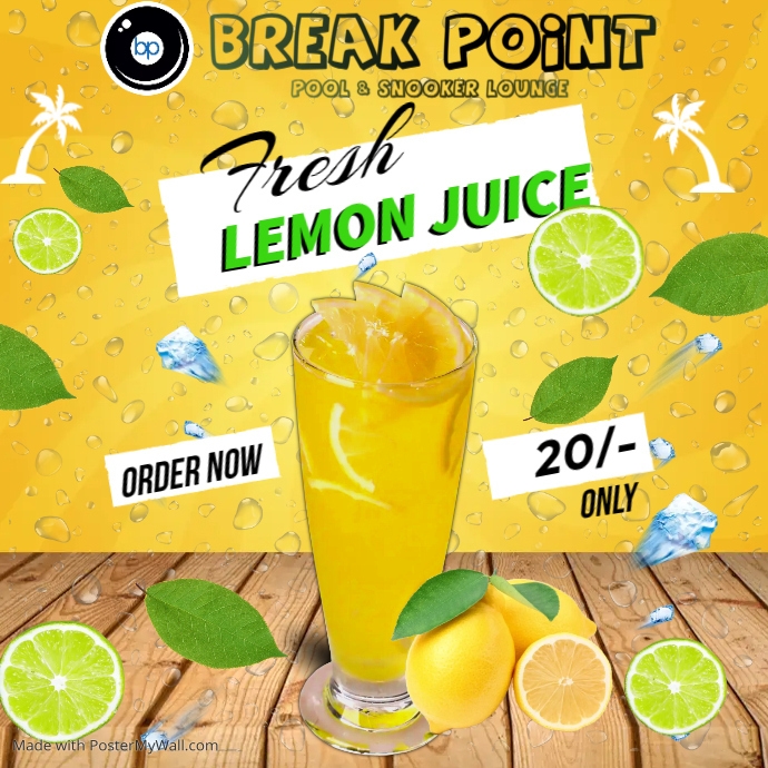Lemonade Juice | PosterMyWall