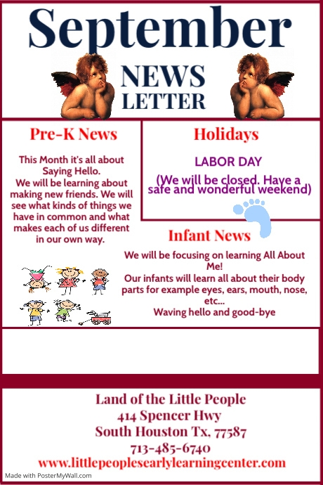 Copy of September Newsletter template with Pumpkins | PosterMyWall