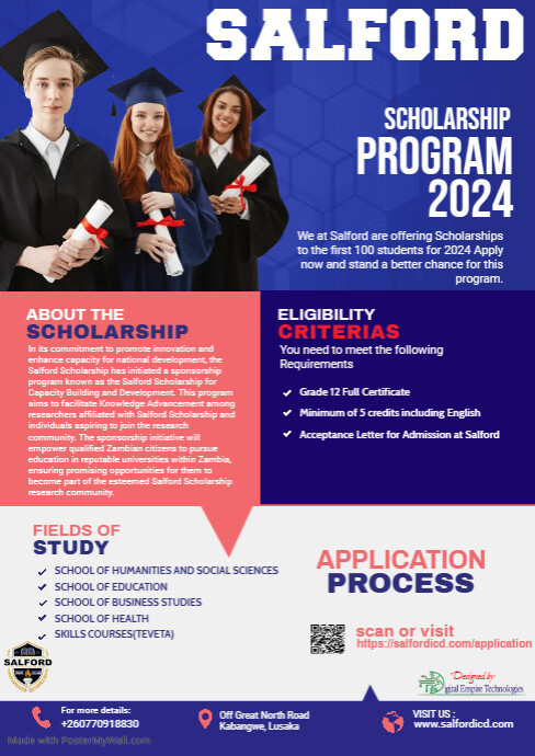 Scholarship Program Flyer | PosterMyWall