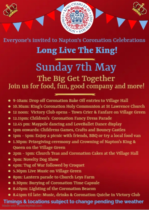 Coronation overview - Sunday V2 | PosterMyWall