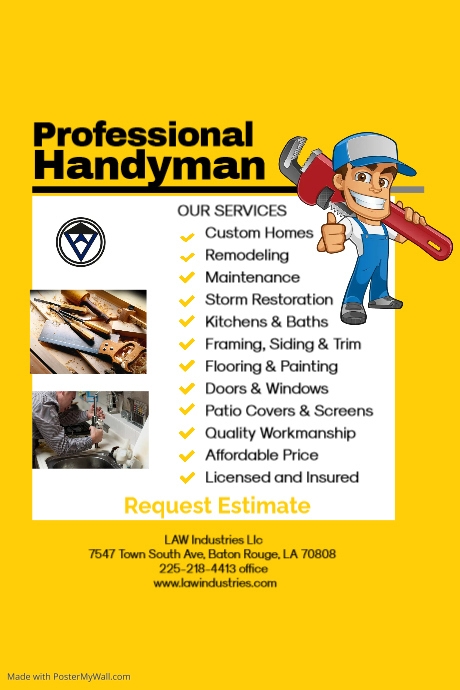 Handyman Services Flyer Promotion | PosterMyWall