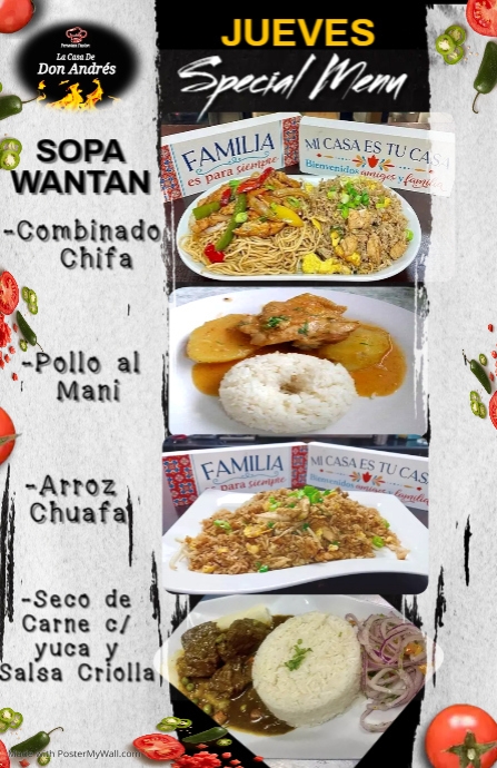 today's Special Menu (2) | PosterMyWall