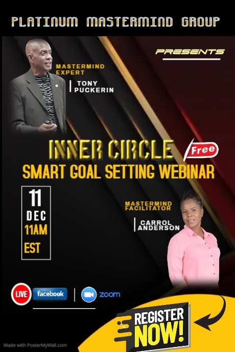 Copy of FREE SMART GOAL SETTING WEBINAR | PosterMyWall