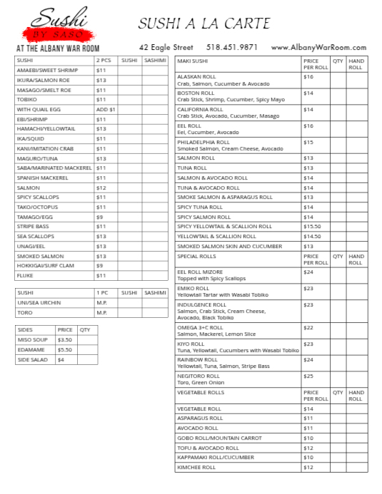 Sushi Food Menu Promo Design Template | PosterMyWall
