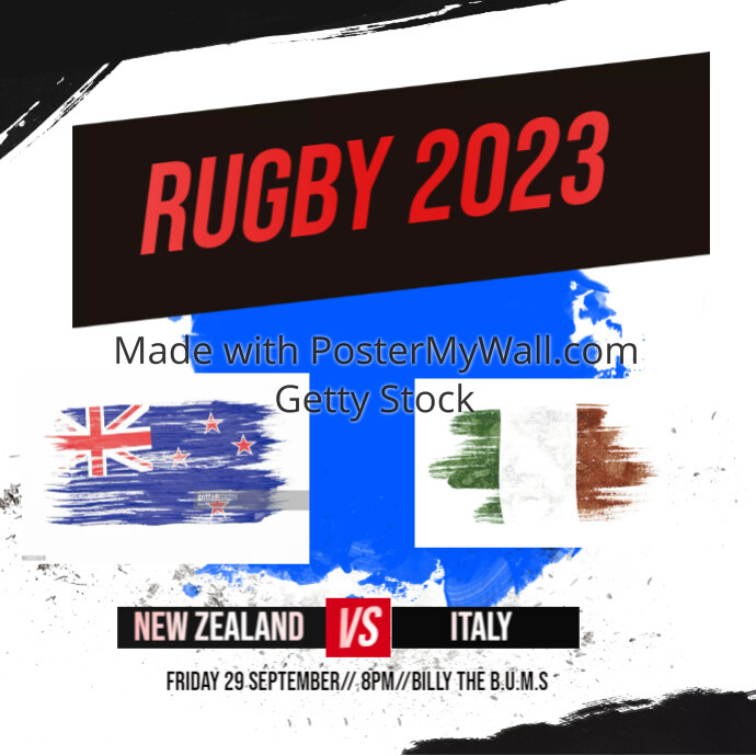 Copy of Game Day Rugby Matchup | PosterMyWall