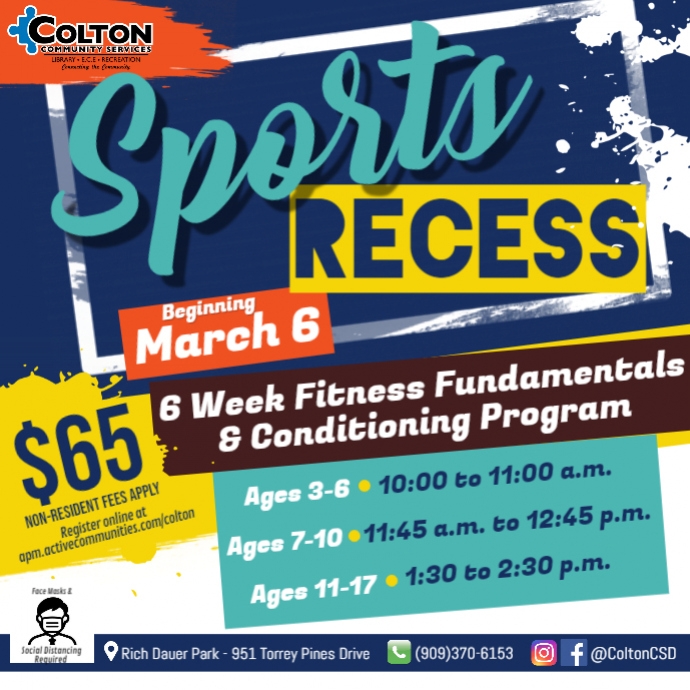 Sports Recess Fitness Spring | PosterMyWall
