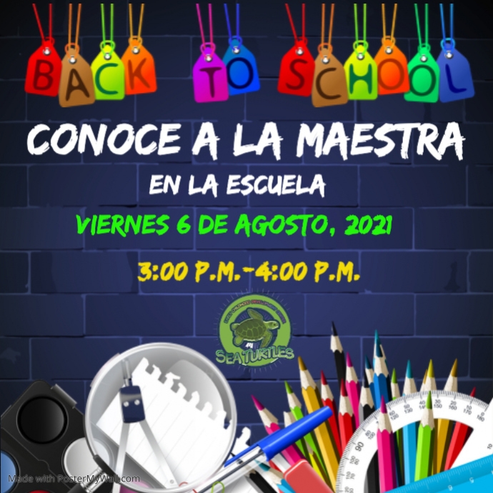 Spanish Meet the Teacher 2021 | PosterMyWall