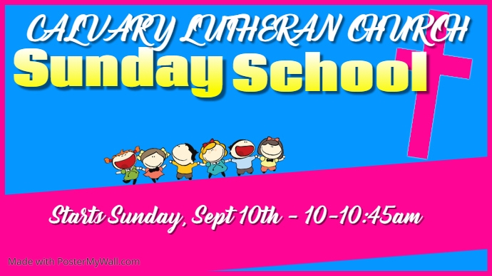 Sunday Kids church | PosterMyWall
