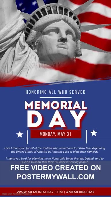 Copy of memorial day instagram story | PosterMyWall