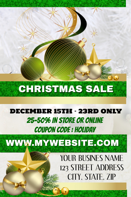 Copy of Christmas Sale Event Template | PosterMyWall