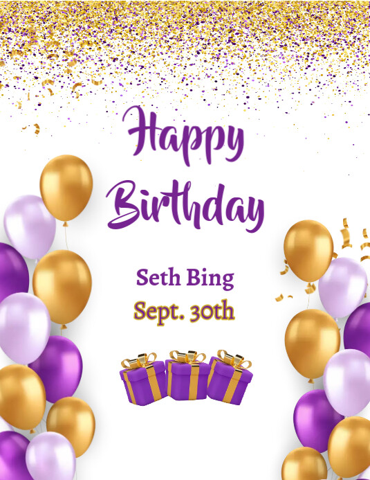 Happy Birthday - Seth | PosterMyWall