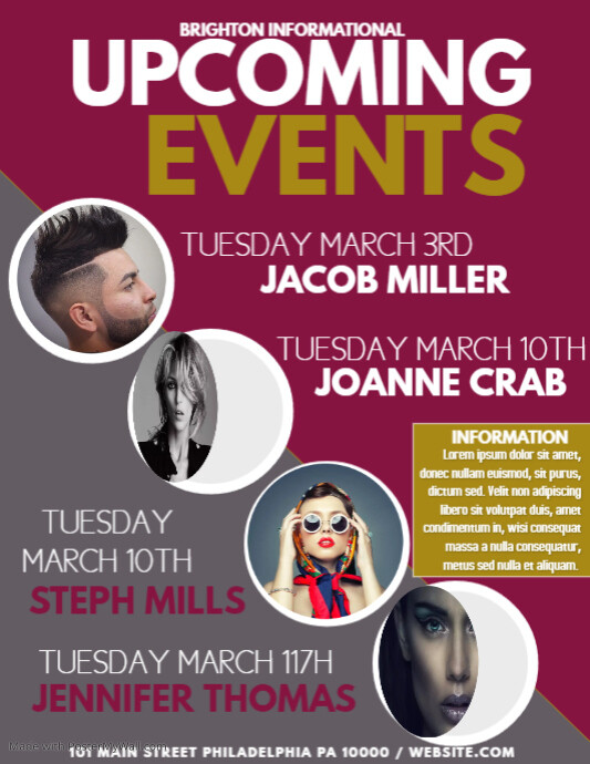 Upcoming event | PosterMyWall