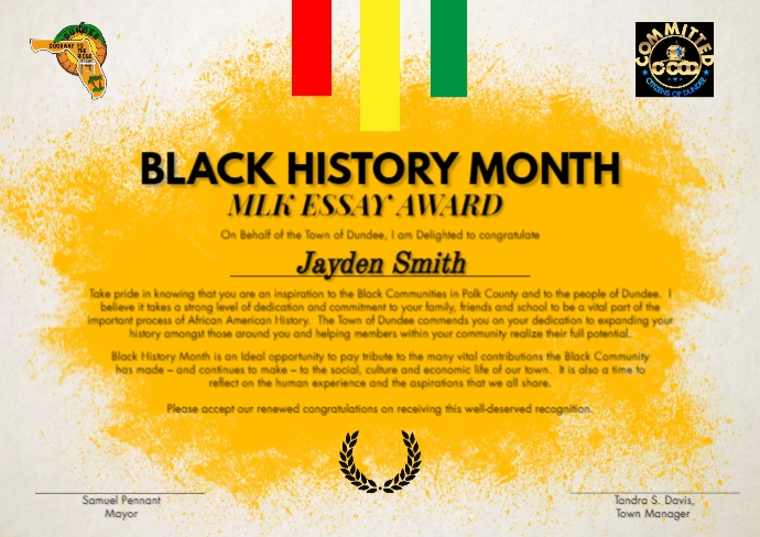 Black History Month Certificate Template | PosterMyWall