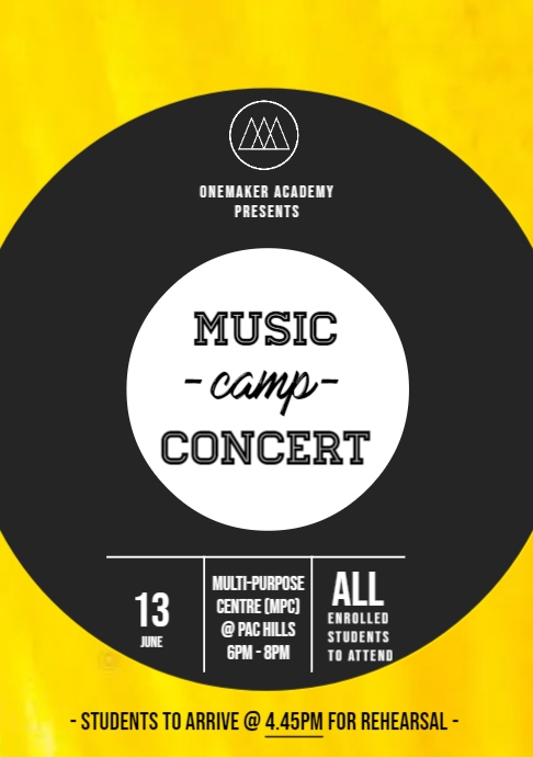 Music Camp Concert 2023 | PosterMyWall