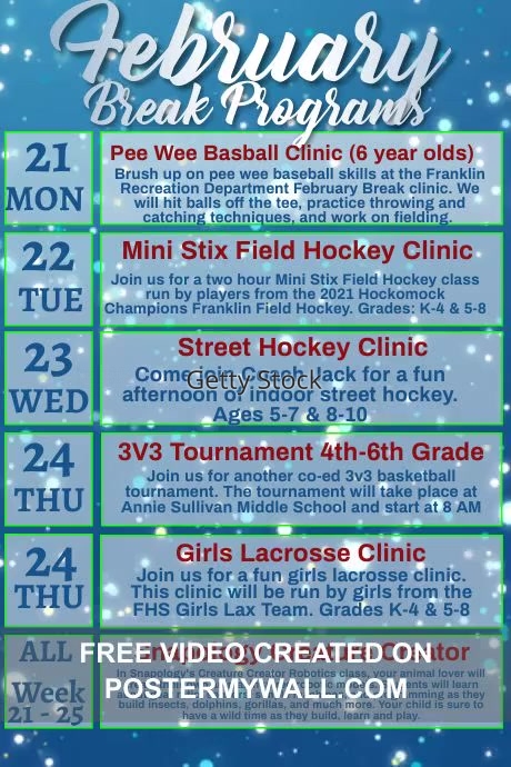 February Break Brochure. | PosterMyWall