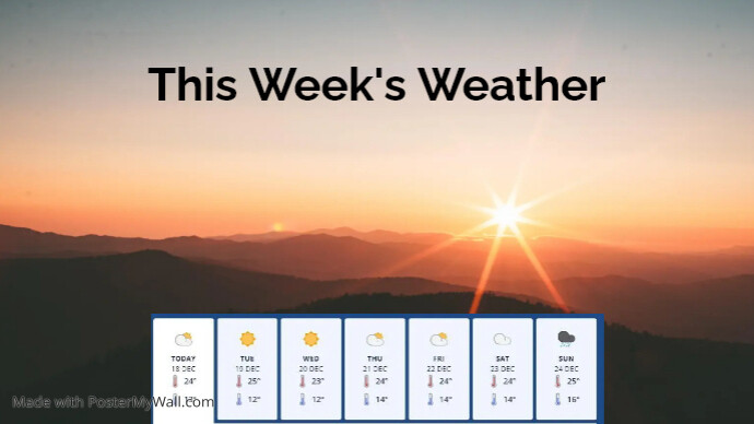 WEATHER AND SUNSHINE QUOTE TEMPLATE | PosterMyWall