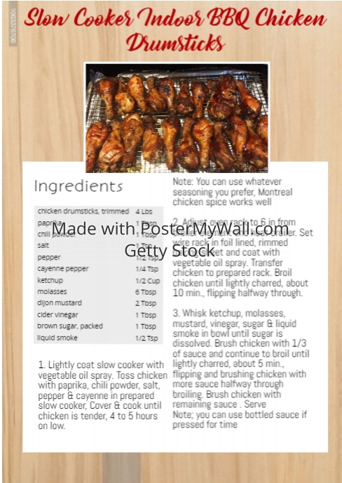 Copy of Recipe food magazine blogging ingredients Ad | PosterMyWall