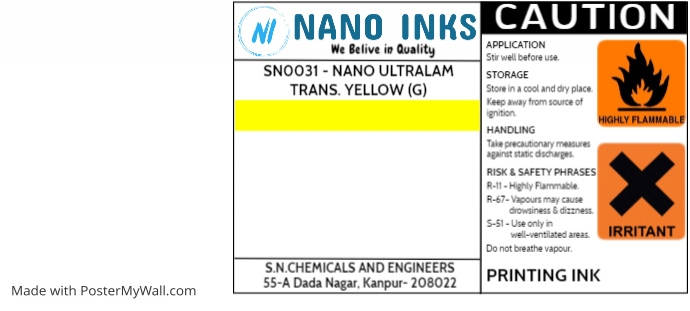 Nano Inks (Yellow Greener) | PosterMyWall