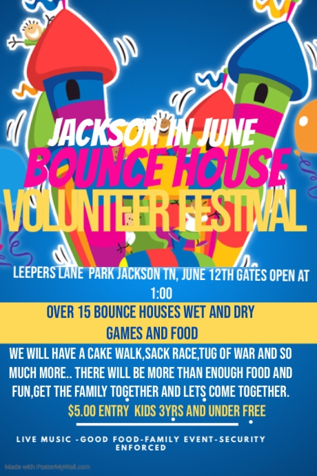 Copy of Bouncy Castle Hire Poster | PosterMyWall