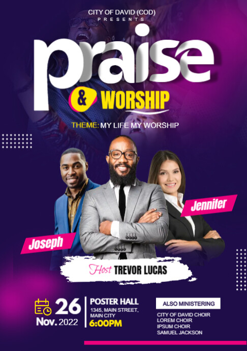 praise and worship | PosterMyWall