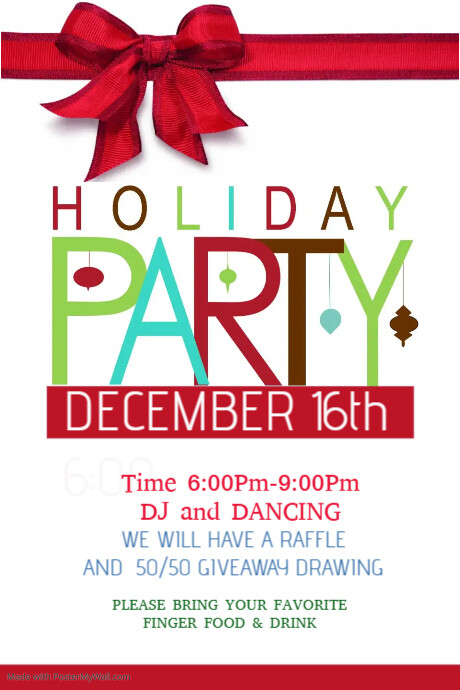 HOLIDAY PARTY | PosterMyWall