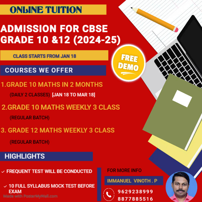 Online Learning Courses Adver | PosterMyWall