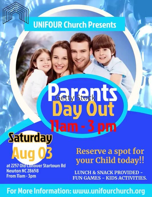 Parent's Day Out - Feb 2024 | PosterMyWall