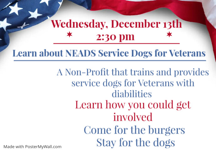 NEADS Service Dogs. | PosterMyWall