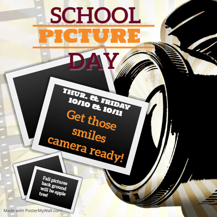 Copy of School Picture Day Reminder | PosterMyWall