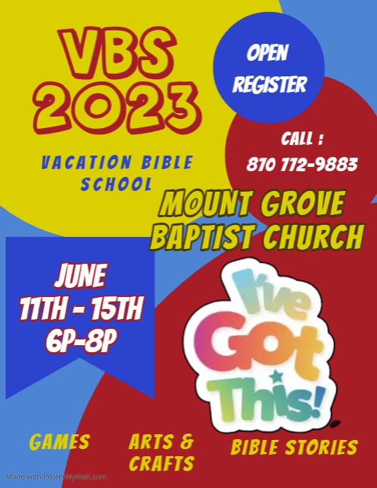 Vacation Bible School Flyer | PosterMyWall