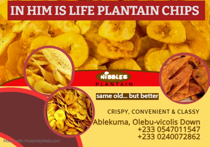 PLANTAIN CHIPS FLAKES PACKAGE LABEL | PosterMyWall