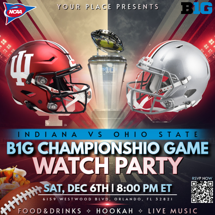 B1G Championship 2025: Ohio State Buckeyes vs Indiana Hoosiers Watch ...