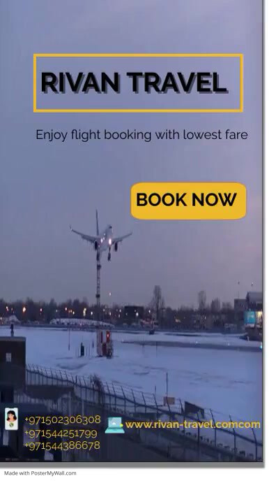 Copy of Flight booking Template | PosterMyWall