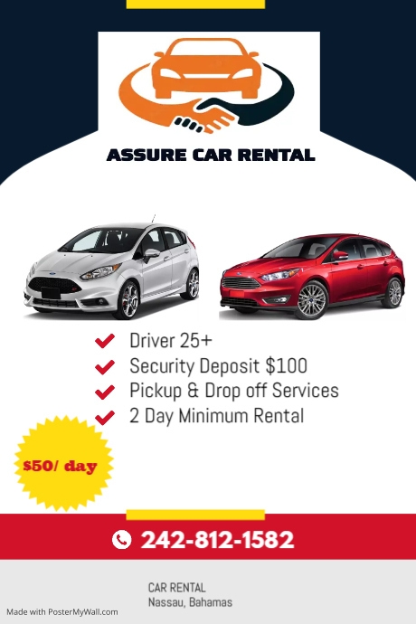 Budget Car Rental Flyer Poster Template | PosterMyWall