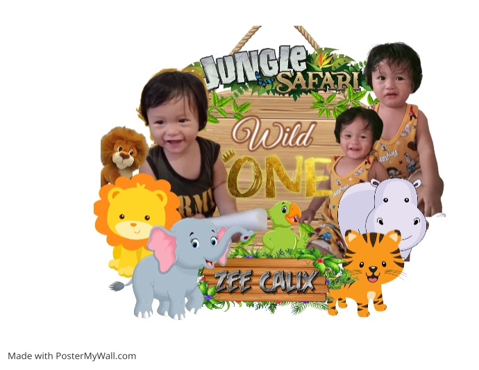 Jungle 1st Birthday | PosterMyWall