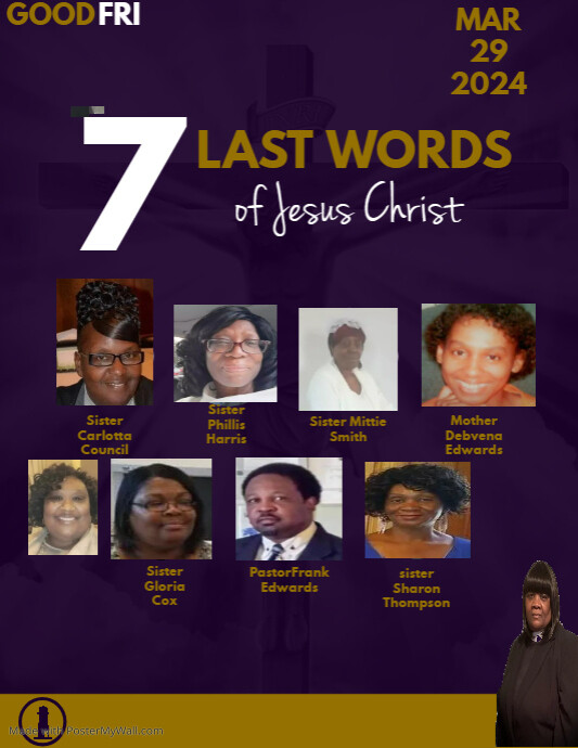 The Seven Last Words | PosterMyWall