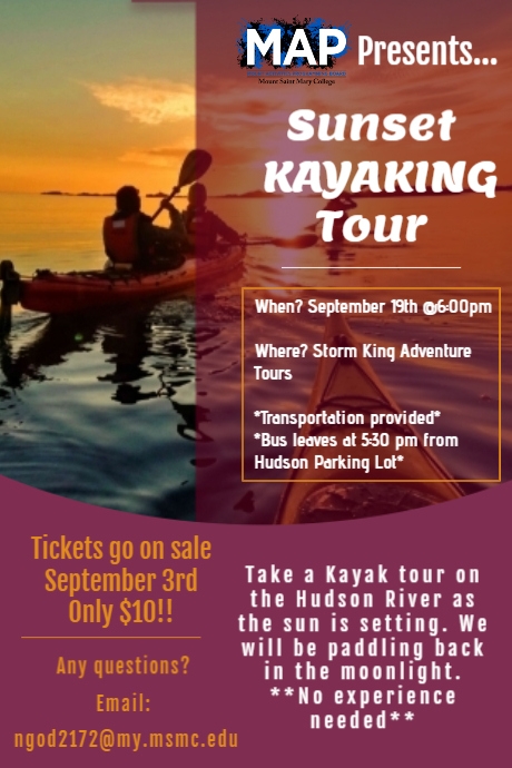 Copy of kayaking rentals business flyer template | PosterMyWall