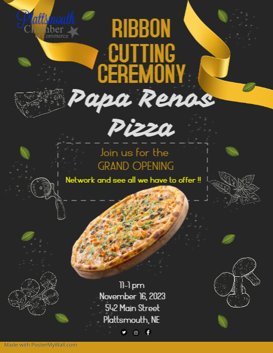 Ribbon cutting ceremony Flyer | PosterMyWall