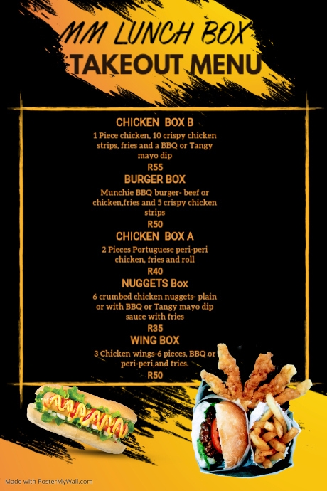 Copy of Copy of Copy of Yellow Fast Food Restaurant Takeout Delivery ...