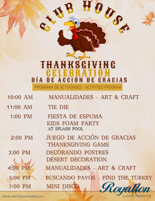 thanksgiving flyer template | PosterMyWall