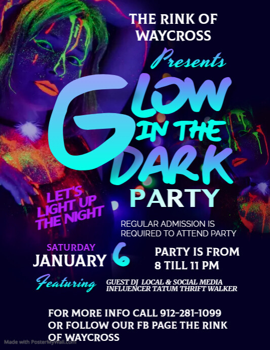 Copy of Glow Party Flyer | PosterMyWall